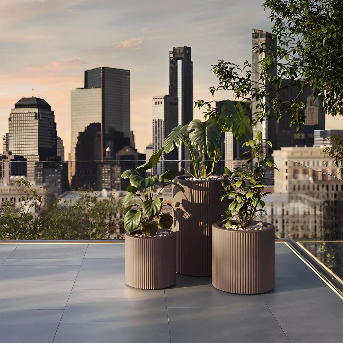 Cache Pot Rond Design – Pots de Fleurs & Co